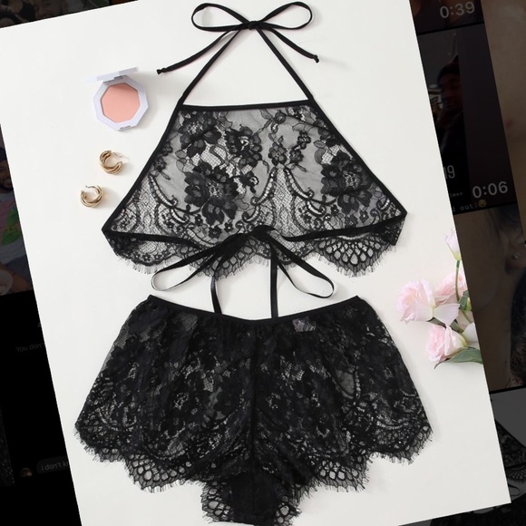 Intimates & Sleepwear | Sheer Lace Set | Poshmark